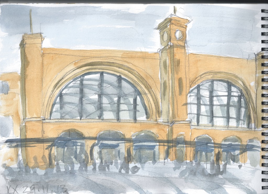 Kings Cross facade | Drawing London