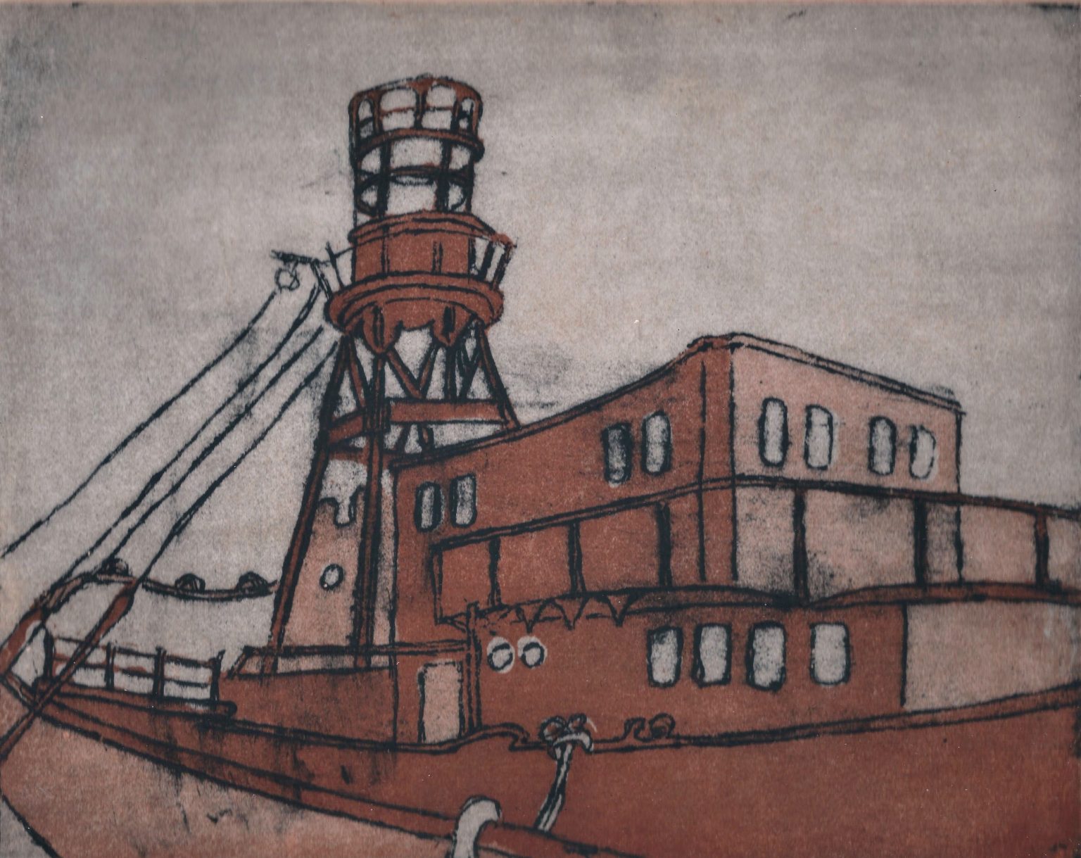 Lightship LV96 at Trinity Buoy Wharf | Drawing London